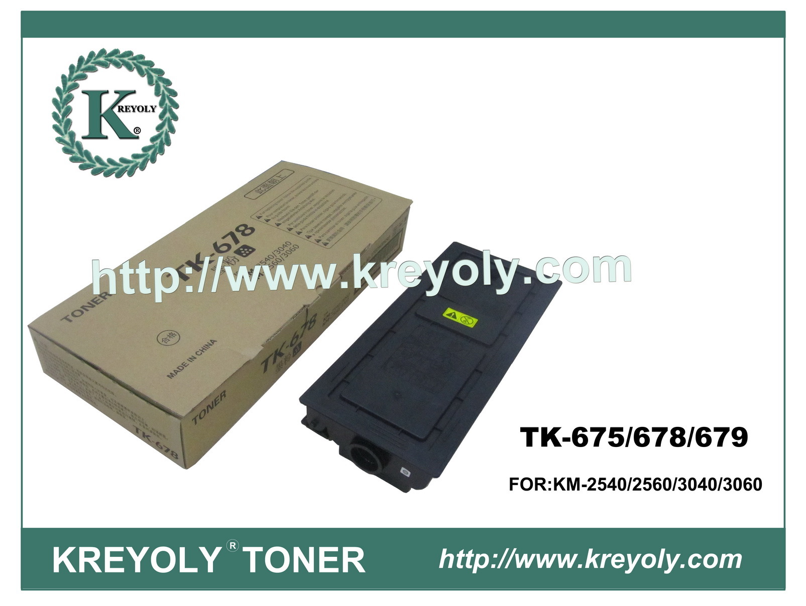 TK-675/677/678/679 Toner Cartridge for KM-2540/2560/3040/3060-Kreyoly