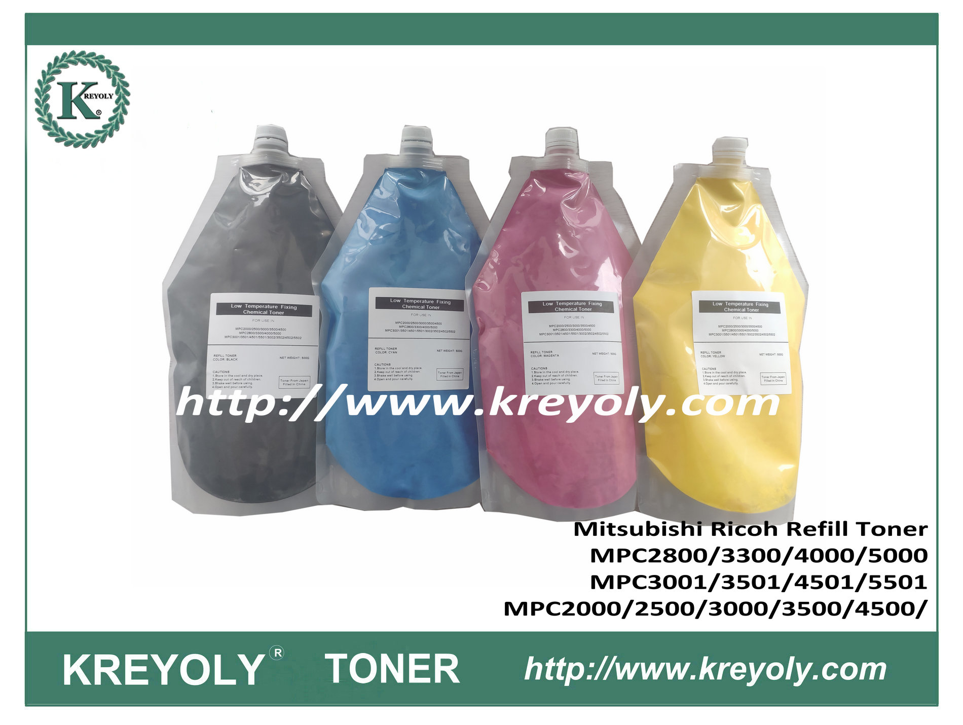 Mitsubishi Toner Refill Powder Ricoh MPC2000/2500 /5000 /3501//4502 ...