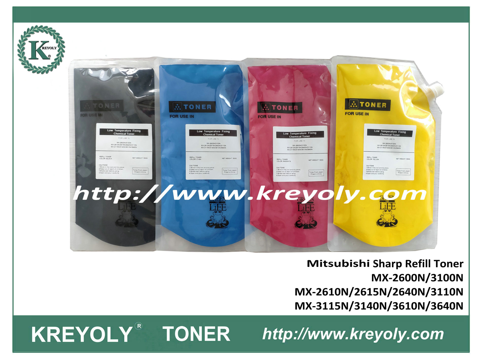 Mitsubishi Toner Refill Powder Sharp MX-2610N 2615N 2640N 3110N 3140N ...