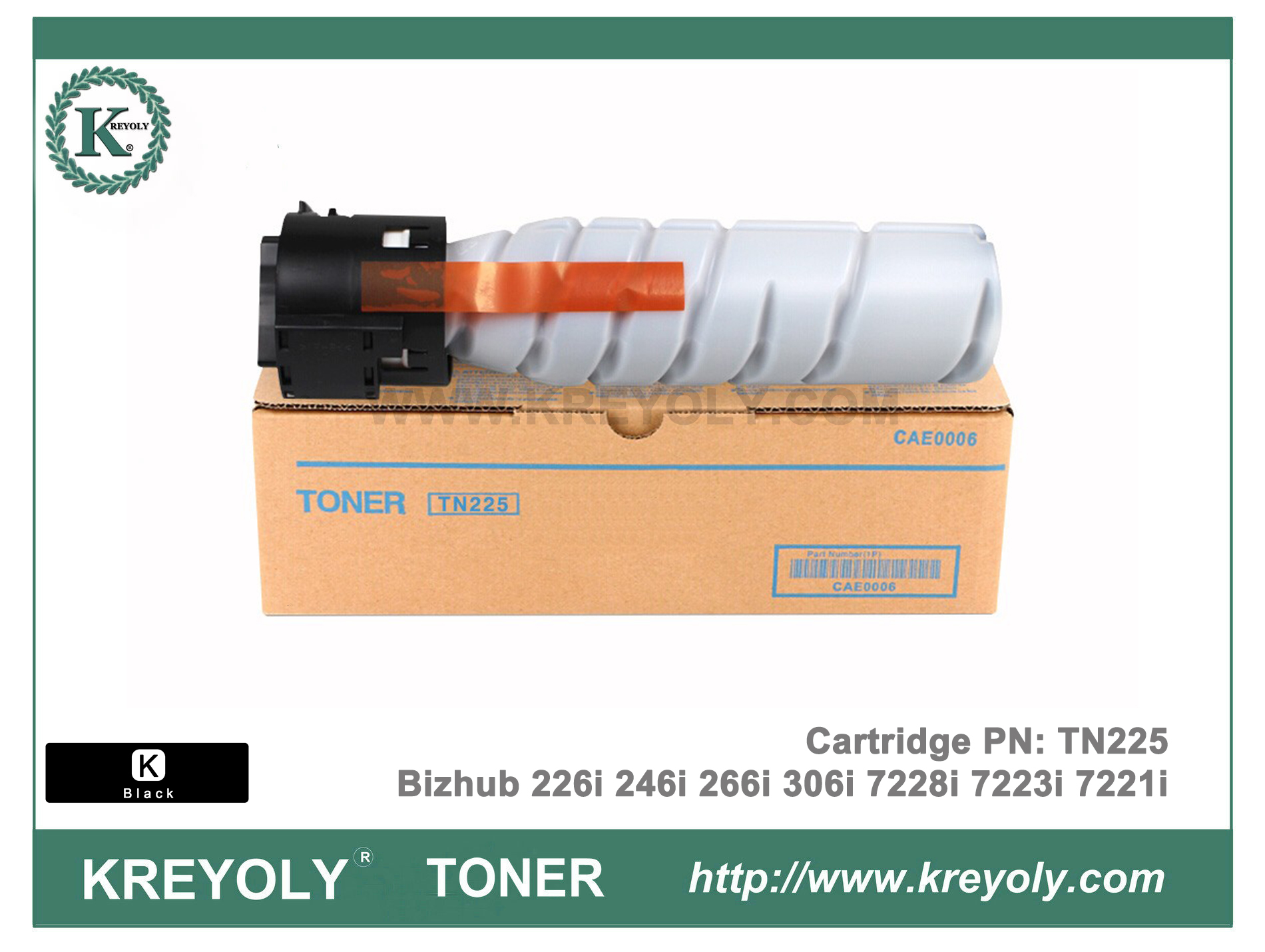 Konica Minolta TN225 TN226 Toner Cartridge for Bizhub 226i 266i 306i ...