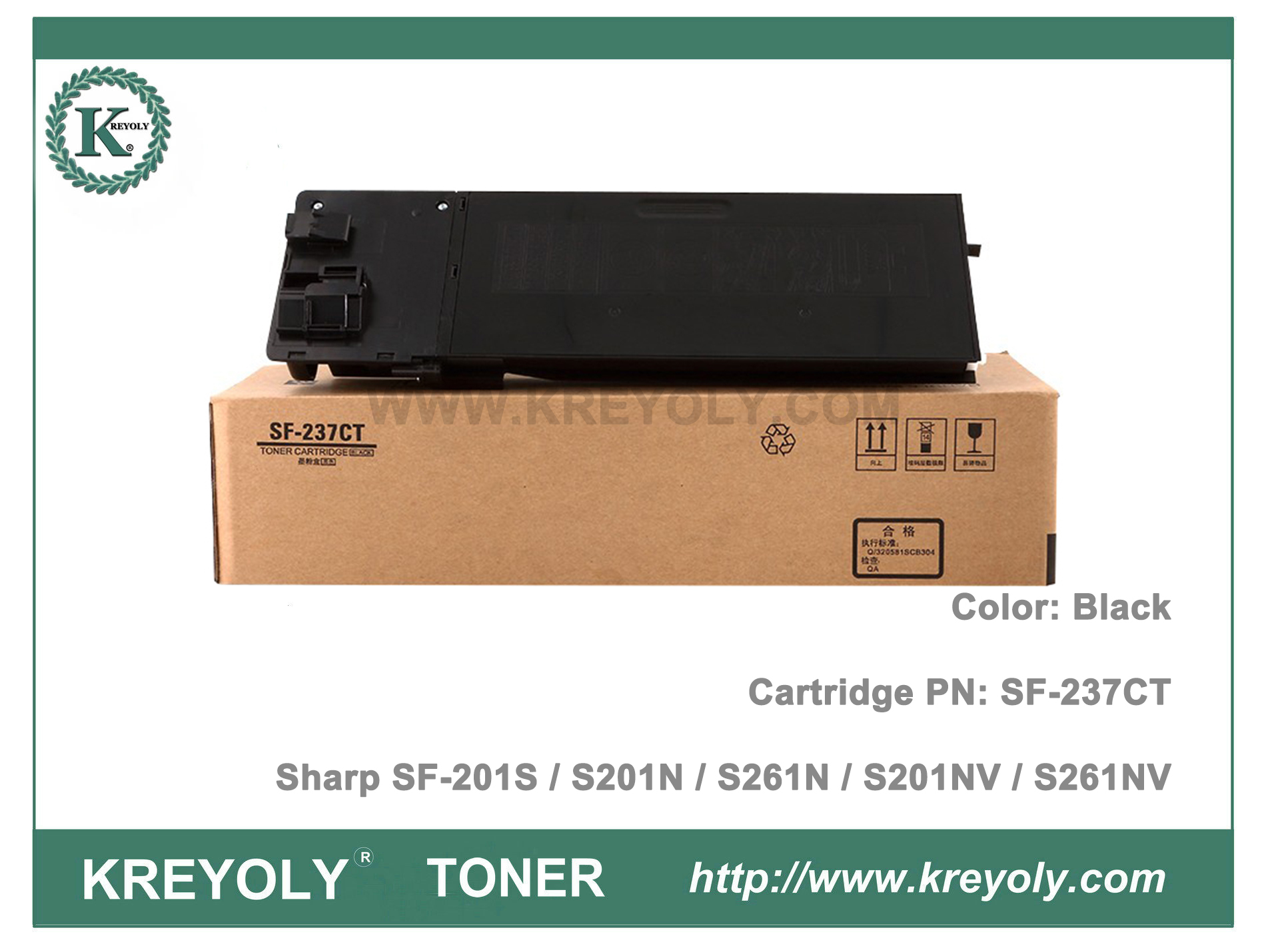 SF237 Sharp Toner Cartridge SF-237CT for SF-201S S201N S261N S201NV ...